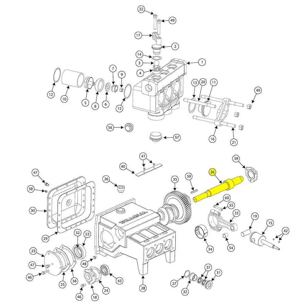 Pinion Shaft – 3715 7408 00 – Triaqua Pumps